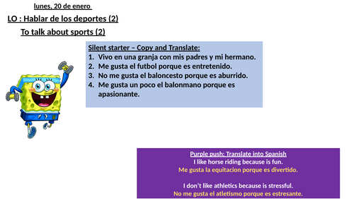 KS3 Spanish free time bundle of lessons | Teaching Resources