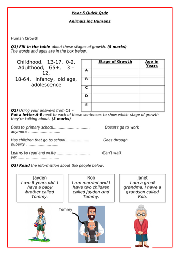 Science Y5 End of Unit Assessment Bundle | Teaching Resources