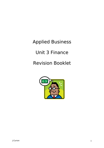 GCSE Business Revision Booklet | Teaching Resources