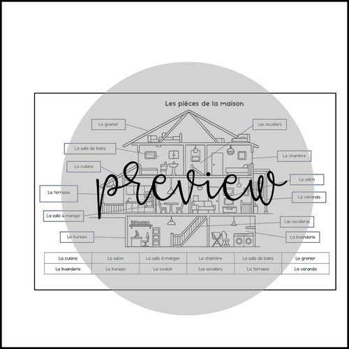 French Rooms in the House Worksheet – Label the Rooms (KS2/KS3 ...