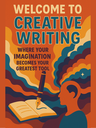 4 Inspirational Posters about Creative Writing Classes 18" X 24 ...