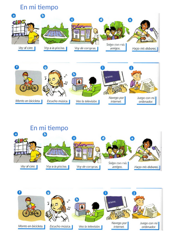 Tiempo libre - free time Spanish bundle Primary / Key Stage 3 LESSON 1 ...