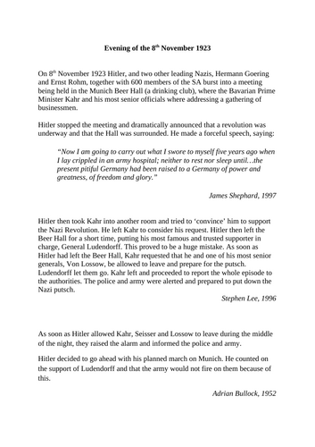 IB DP History Paper 2 Topic 10: Authoritarian States Hitler - complete ...