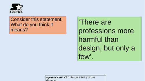 C1.1.1 Responsibility of the designer C1.2 Safety IB DT new 2027 spec ...