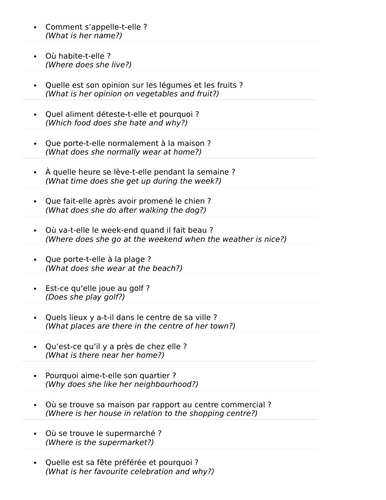 Year 9 Unit 12: GCSE FRENCH: Les fêtes & les traditions - Past ...