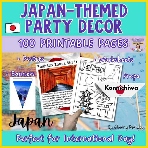 Japan Classroom Decor and Activities – Worksheets, Crafts, Banners and ...