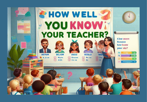 How Well Do You Know Your Teacher? Quiz | Teaching Resources