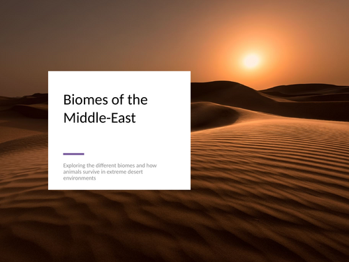 Biomes of the Middle-East | Teaching Resources