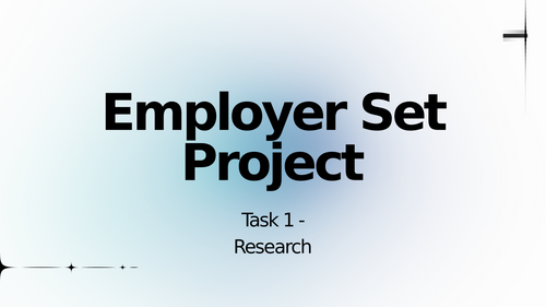 T Level Employer Set Project Preparation Lessons | Teaching Resources