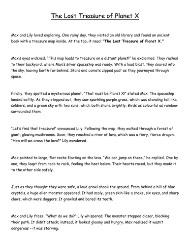 Identifying Features of a Science Fiction Story (Narrative Writing ...