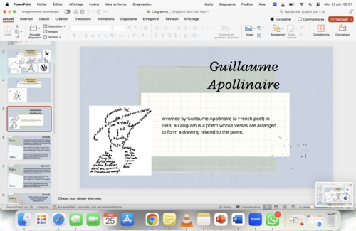 calligraphy, calligrams French Spanish | Teaching Resources