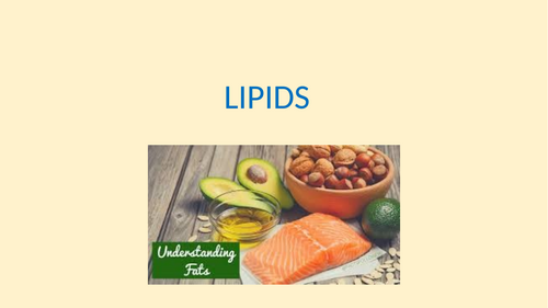 AS Biology Lipids (international) | Teaching Resources