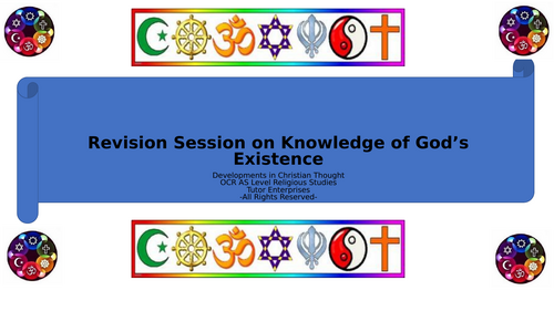 Natural Knowledge of God's Existence (OCR A Level Religious Studies ...