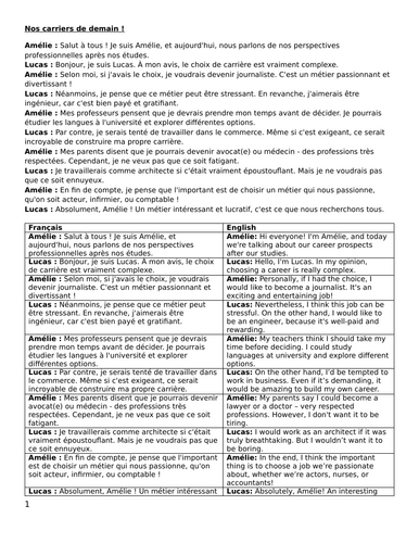 PODCAST 20. FRENCH GCSE/IGCSE & AB INITIO: Nos carrières de demain ...