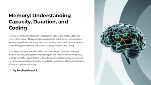 Memory (AQA A-Level Psychology) | Teaching Resources