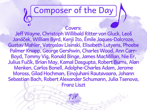 KS2–3 Music: Composer of the Day – July Reading & Listening | Teaching ...