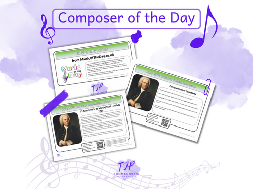 KS2–3 Music: Composer of the Day – July Reading & Listening | Teaching ...