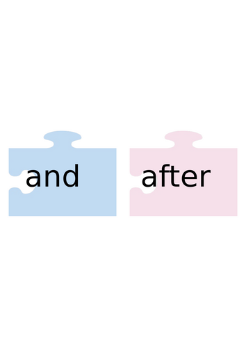 Pastel puzzle conjunctions | Teaching Resources