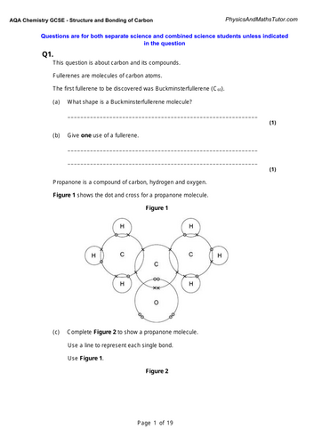 AQA - GCSE CHEMISTRY BONDING, STRUCTURE AND PROPERTIES OF MATTER ...