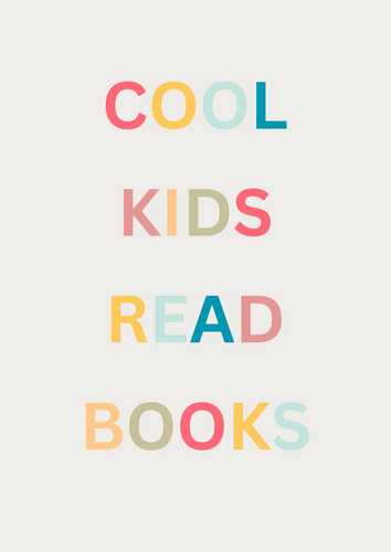 Cool Kids Read Books – Printable Reading Corner Poster (Classroom ...