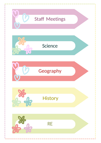 Classroom Folder Labels – Printable Subject & Admin Labels for KS1 ...
