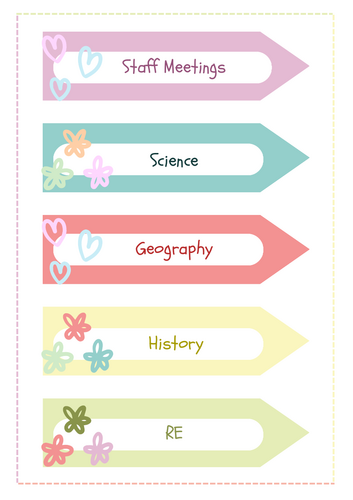 Classroom Folder Labels – Printable Subject & Admin Labels for KS1 ...