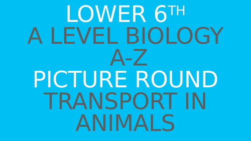 A level Biology - Transport in Animals | Teaching Resources