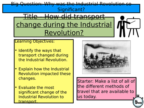 Transport - KS3 Industrial Revolution | Teaching Resources