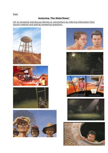 The Water Tower by Gary Crew – Year 5/6 English Planning ...