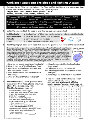 Blood and Fighting Disease KS3 Science WHOLE LESSON RESOURCE | Teaching ...