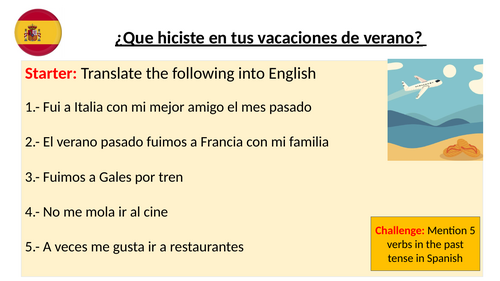 ¿Que hiciste en tu vacaciones pasadas? Year 8 - VIVA 2 | Teaching Resources