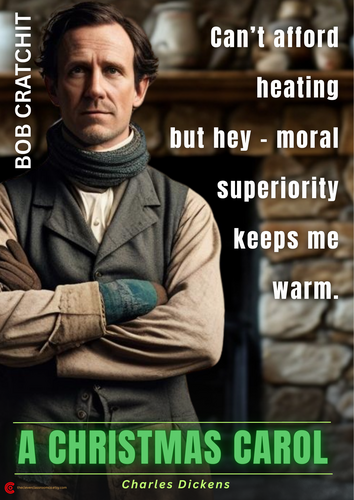Dickens | ‘A Christmas Carol’ | 19 Funny Character Posters | GCSE ...