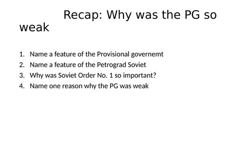 Provisional Government lessons for OCR Russia 1855-1964 | Teaching ...