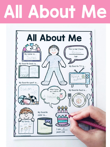 All About Me Worksheet First Day of School Activity | Teaching Resources