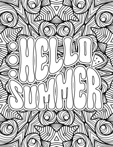 Summer Quotes Coloring Pages - End of the year - Back to school ...