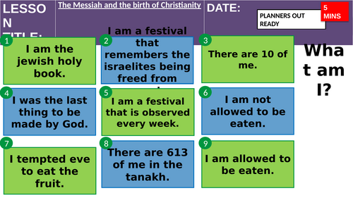 Was Jesus the Messiah? Y7 Judaism/Christianity | Teaching Resources