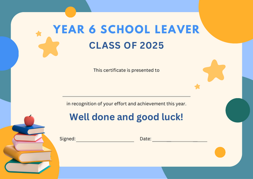 Graduation Leavers Certificates | Teaching Resources