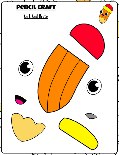 Pencil Craft Activity | Printable | Back to School Cut and Paste ...