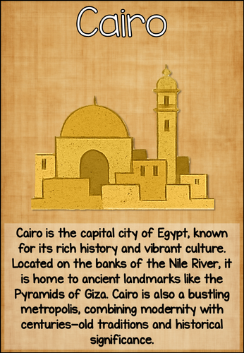 Ancient Egypt Vocabulary Cards & Posters | Flashcards & Clue Guessing ...