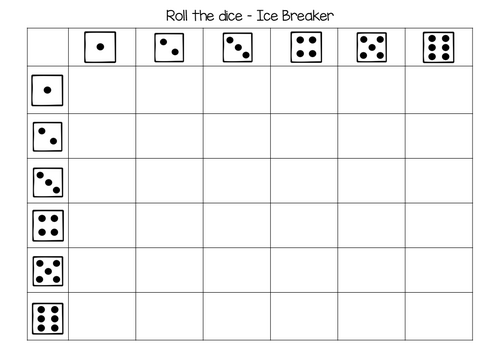 Roll the Dice Ice Breakers – Back to School Game for all ages ...