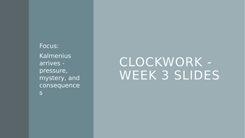 Clockwork by Philip Pullman – Full Reading Unit (Year 5/6) - 5 Weeks | Teaching Resources