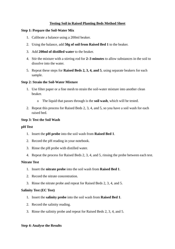 The chemical properties of soil | Teaching Resources