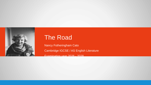 The Road- Cambridge Songs of Ourselves Volume 2 - Nancy Fotheringham ...