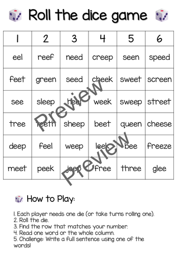 'ee' Phonics Mini Book – Decodable Reading Practice with Activities ...