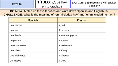 KS3 lessons - Spanish: mi casa y ciudad | Teaching Resources