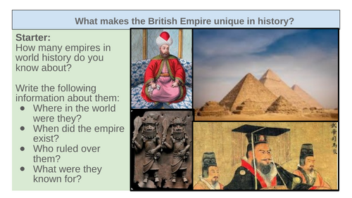 KS3 History - Introduction to the British Empire Lesson | Teaching ...