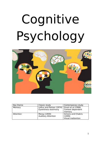 OCR Psychology Core studies booklets | Teaching Resources