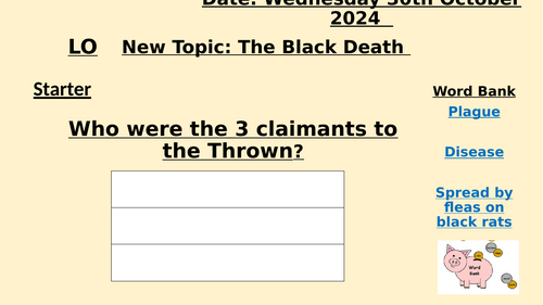 KS3 History The Black Death | Teaching Resources