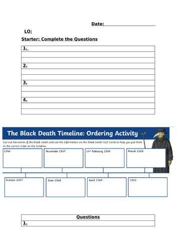 KS3 History The Black Death | Teaching Resources