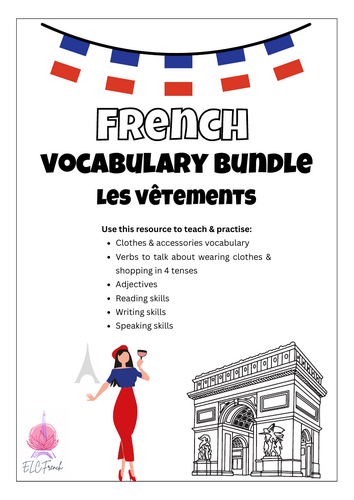 Les Vetements - Clothes - French booklet | Teaching Resources